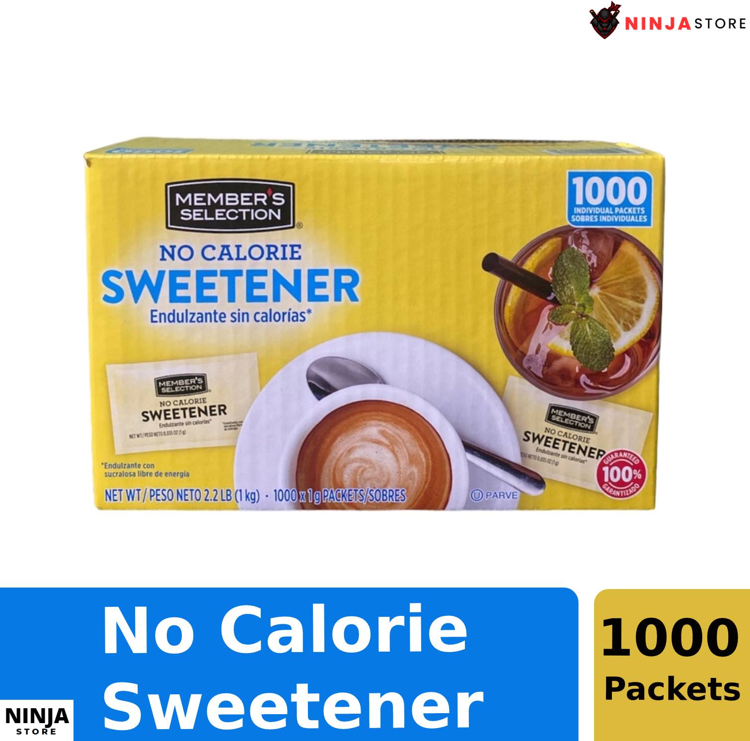 Member’s Selection No Calorie Sweetener, 1000 Packets | Lazada PH