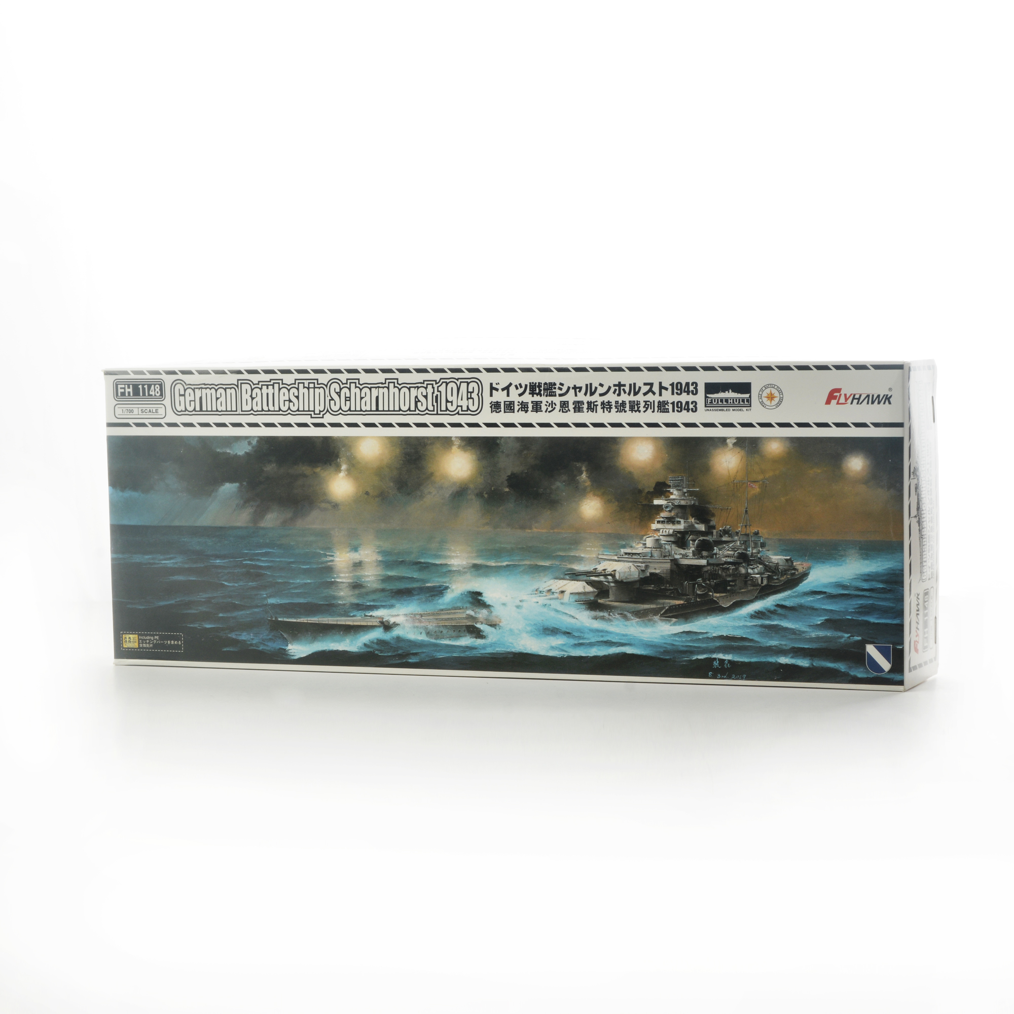 Flyhawk 1/700 Scale German Battle Ship Scharnhorst 1943 Plastic Model ...