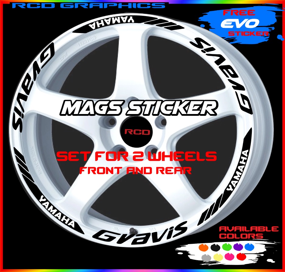Mio gravis mags sticker good for 2 wheels | Lazada PH