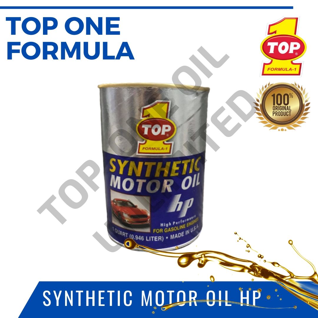 Top One Formula- Synthetic Motor Oil HP High Performance For Gasoline ...