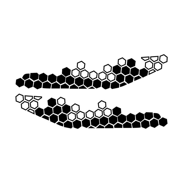 Hexagon Car Decals No Fade Anti-static Fun Honeycomb Stickers Universal ...