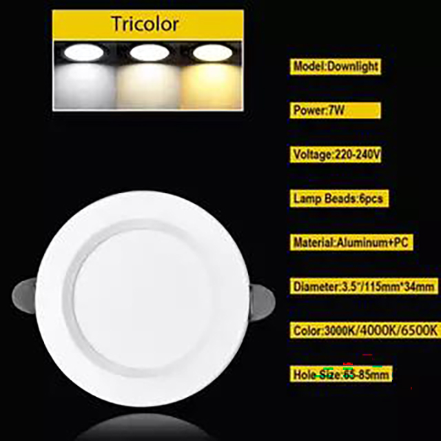 Tricolor Ultra Thin LED Ceiling Light Pin Light Panel Lights 3 Colors ...