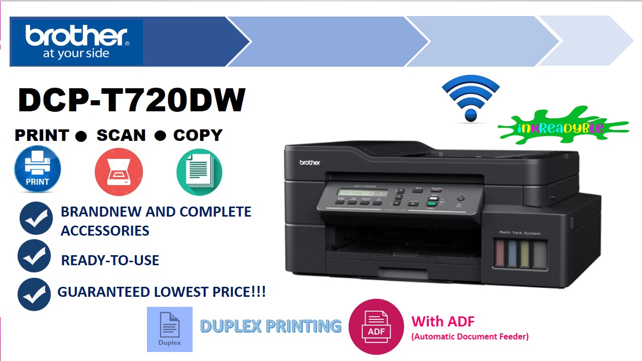 Brother DCP-T720DW Ink Tank Printer (PRINT/SCAN/COPY) | Lazada PH