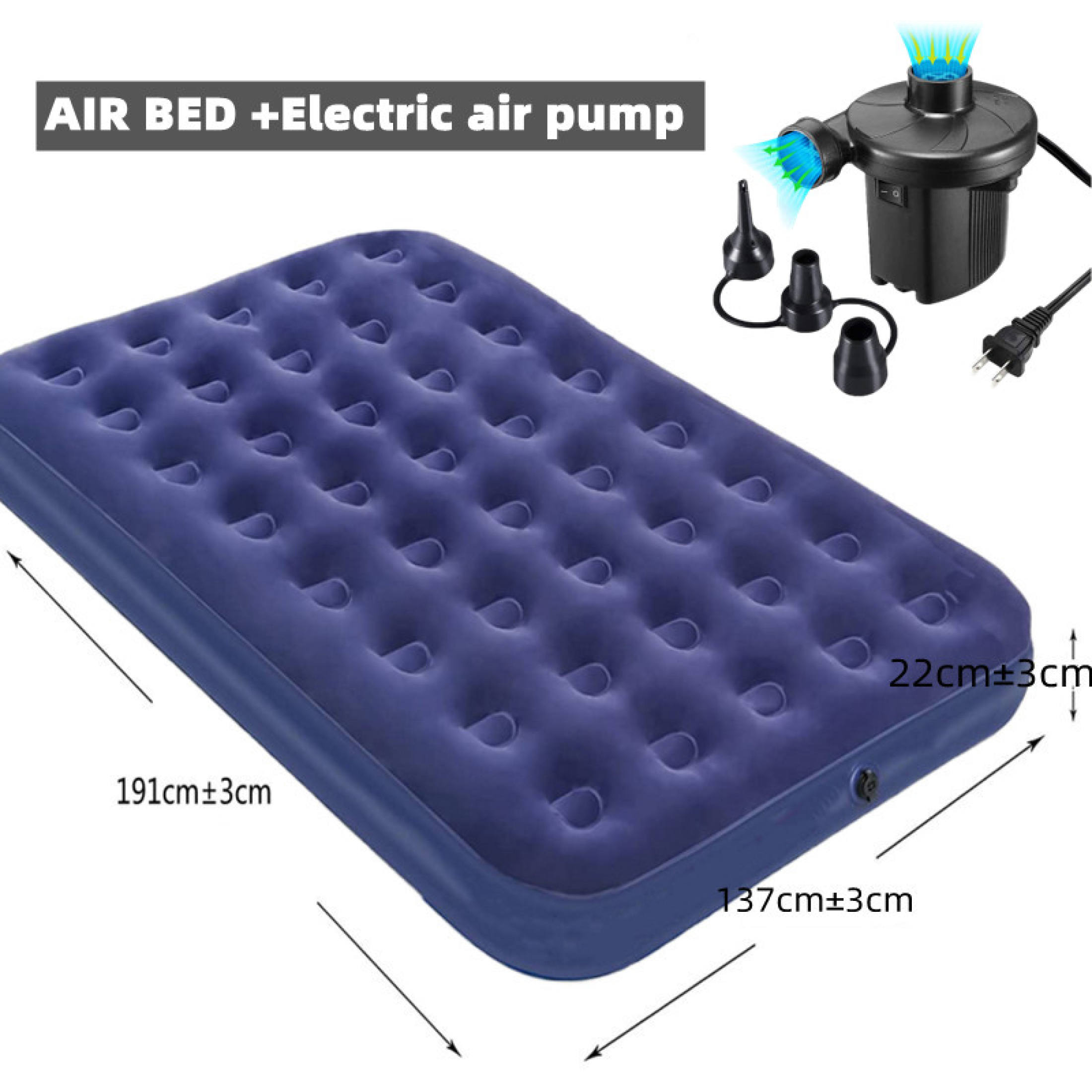 【Free Air Pump】Bestway airbed Inflatable Camping Air Bed Double Size ...