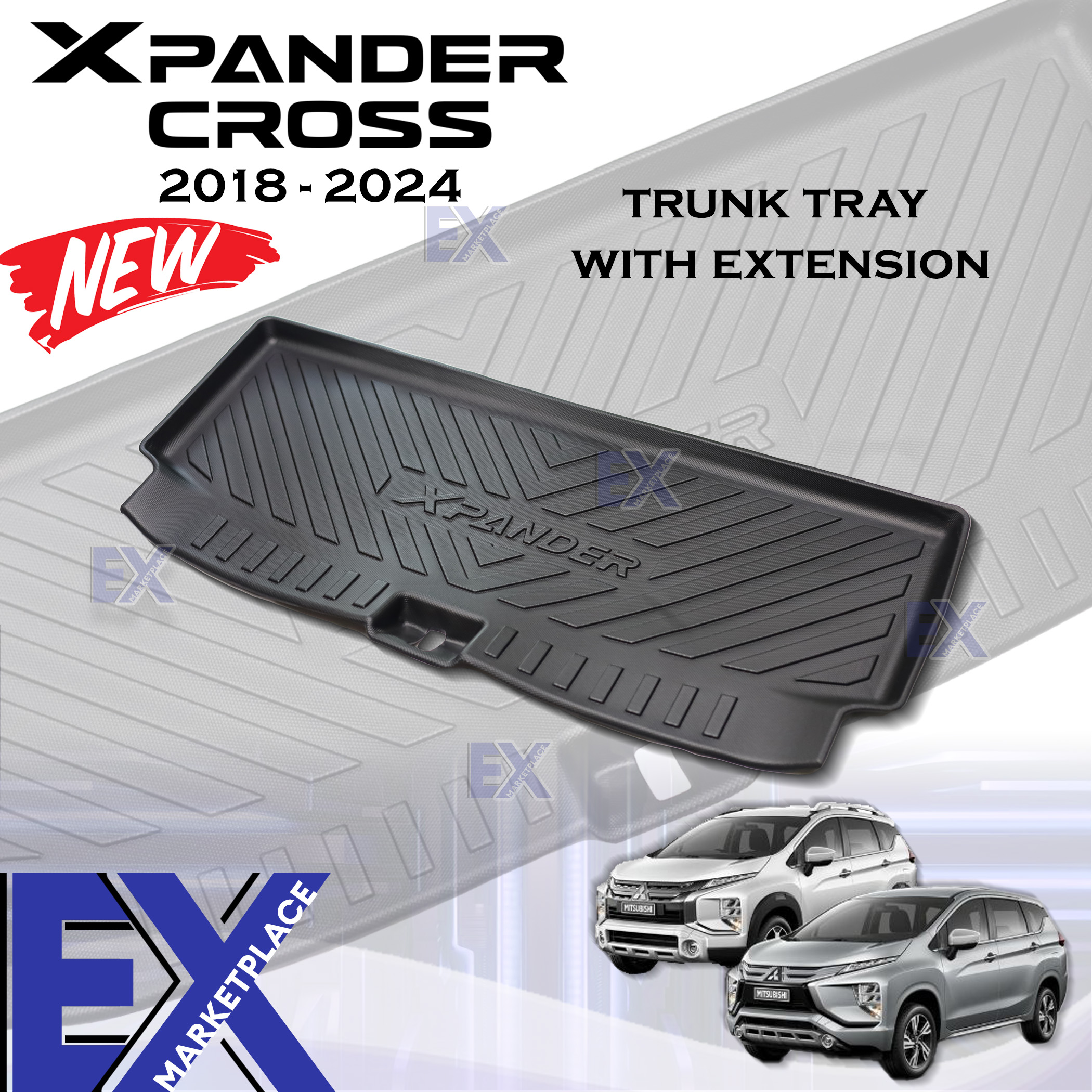 Mitsubishi Xpander / Xpander Cross 2018 to 2024 OEM Cargo Trunk Tray ...