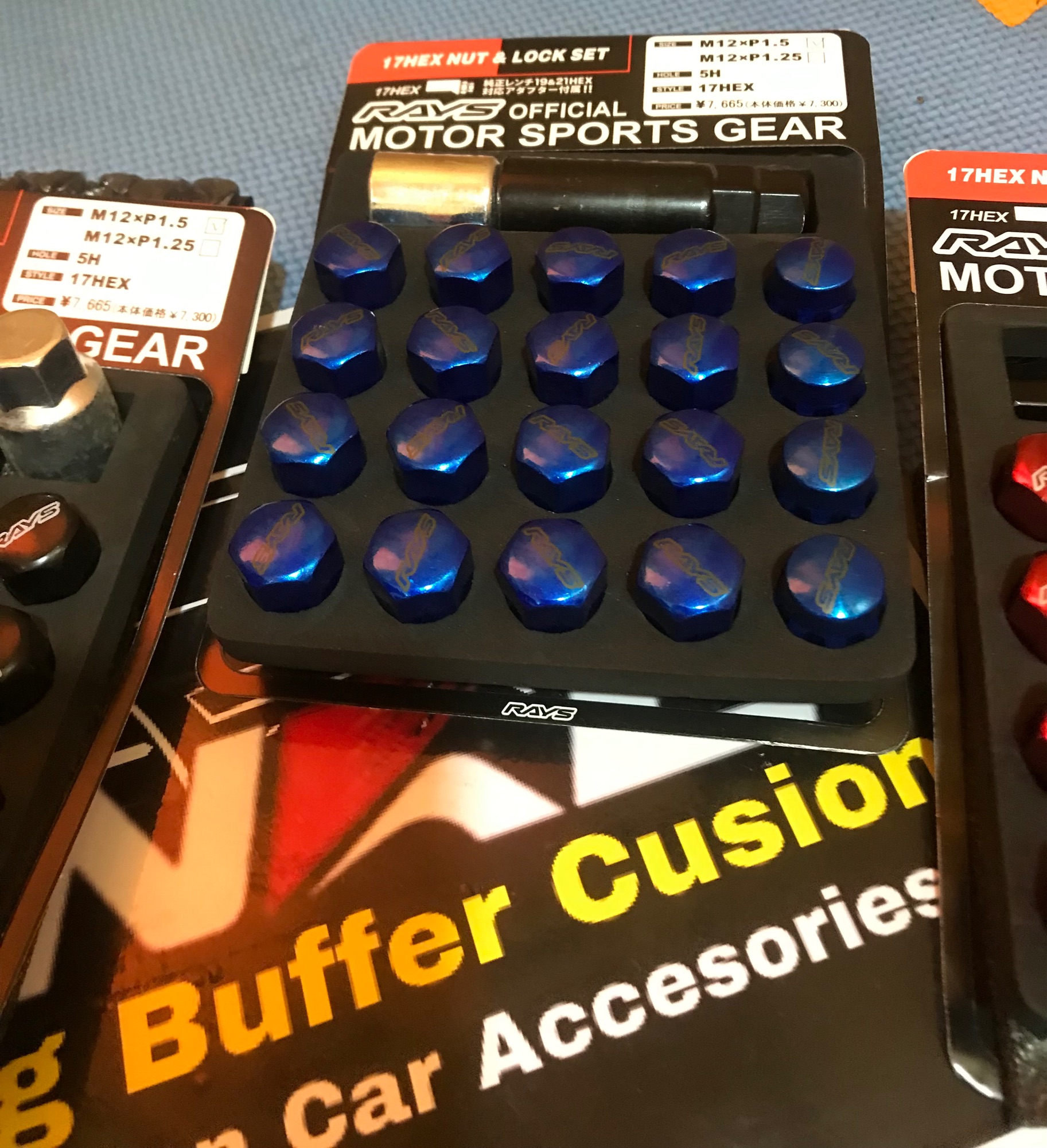 Rays Lugnut Steel 12x 1.5 with Anti thief Lock wheel studs for honda ...