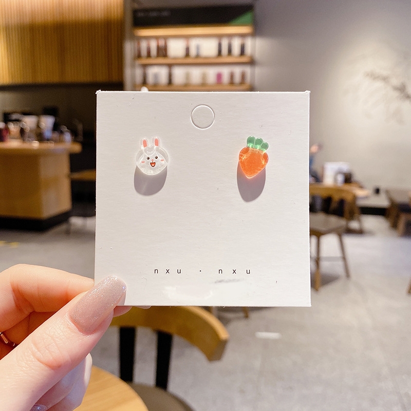 Hanni. Korean Pink Heart Earring With Tassel Lovely Ear Stud #EE1007 ...