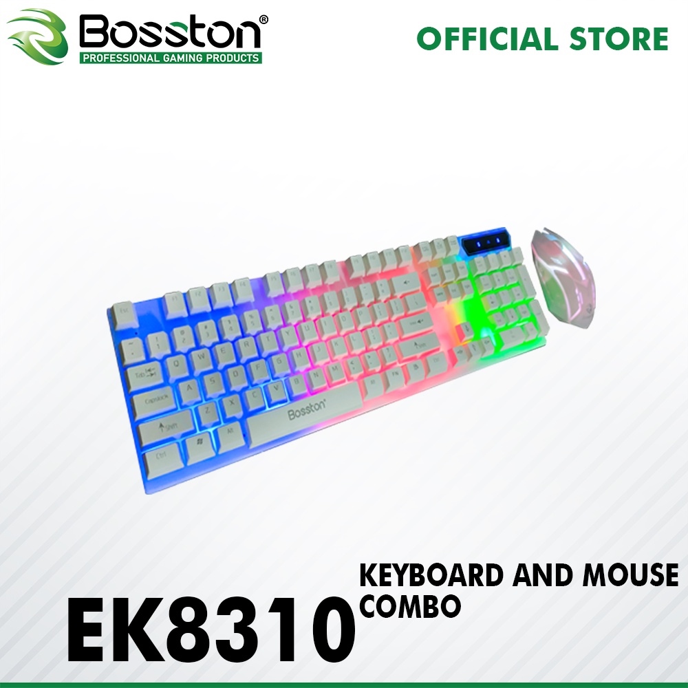 Bosston EK8310 Keyboard and Mouse Combo 104 Keys With led Lights ...