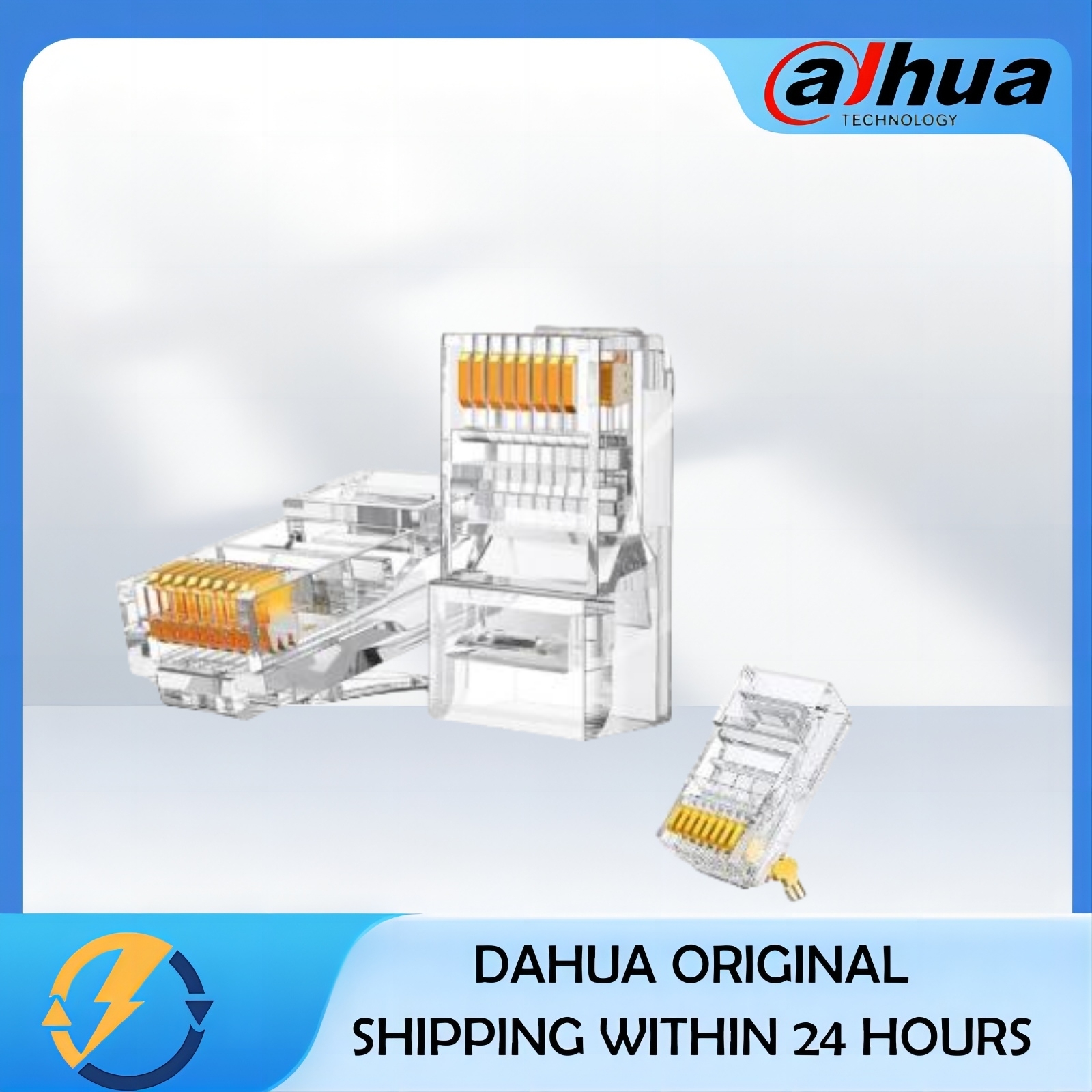 CAT6 RJ45 connector 8P8C modular Ethernet cable header plug Pure copper ...