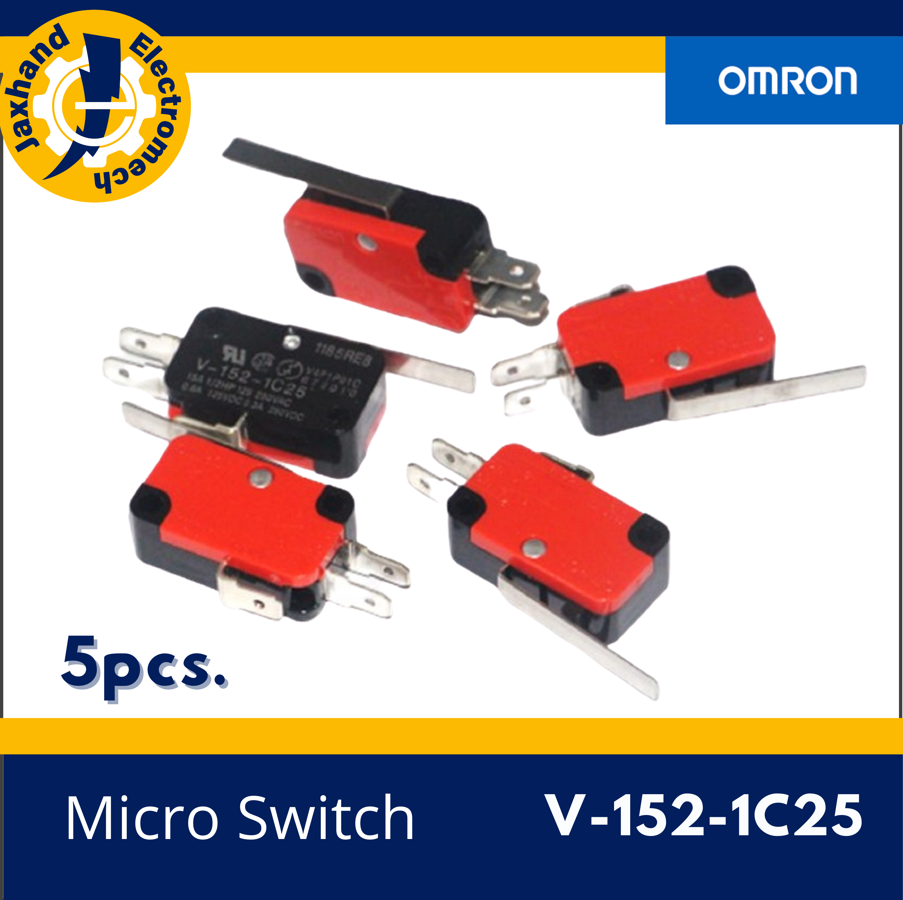 5pcs. Omron Micro Switch 15A 250V Snap Action SPDT Limit Switch | Lazada PH