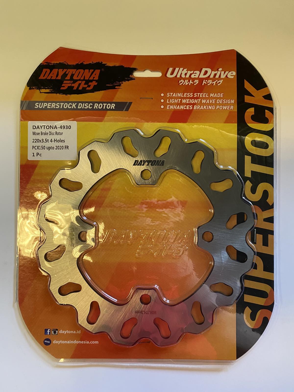 Daytona Wave Disc Rotor - PCX 150 - Front | Lazada PH