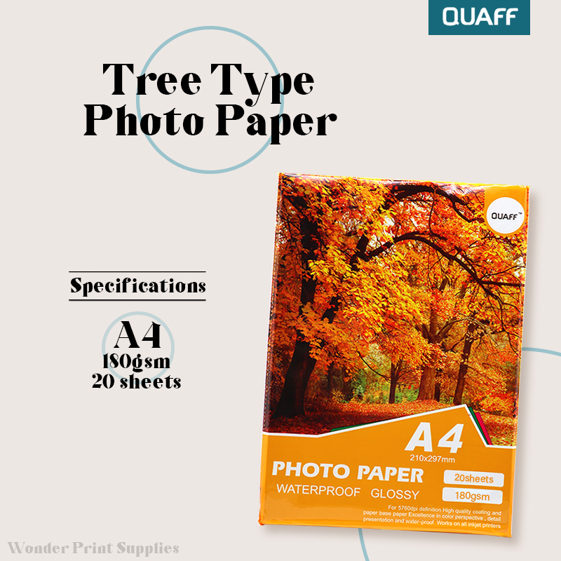 WPS - QUAFF Glossy Photo Paper 3R | 4R | 5R | A4 Size 230gsm || 180gsm ...