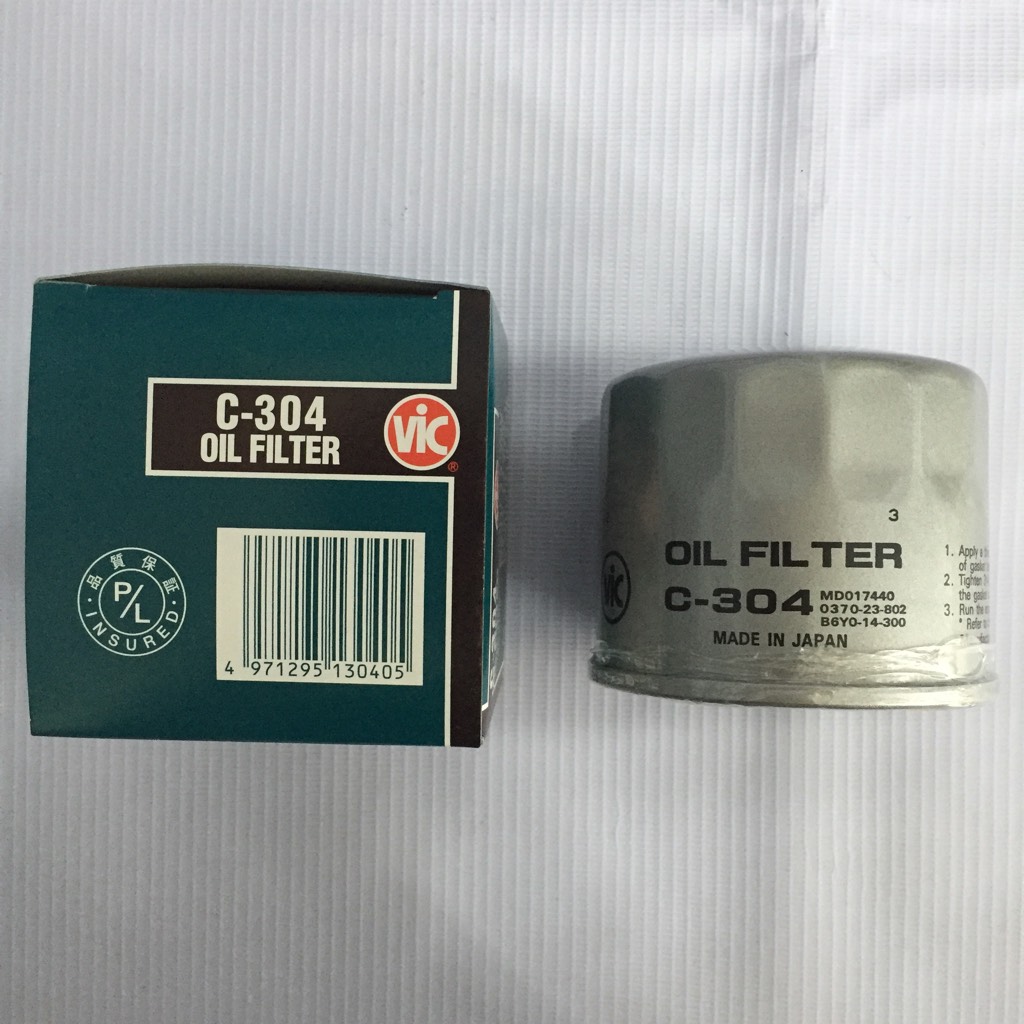 ORIGINAL/GENUINE VIC OIL FILTER C-304 FOR HYUNDAI/KIA GASOLINE ENGINES ...