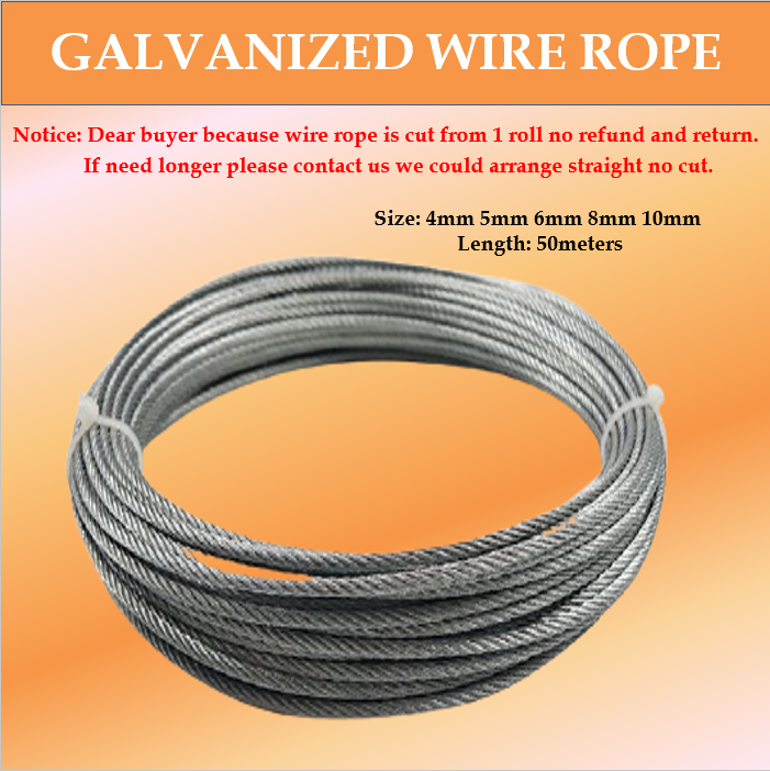 Ycaruz Lifting Supply Gal Steel Cable 4mm-10mm IWR (Iorn Wire Rope Core ...