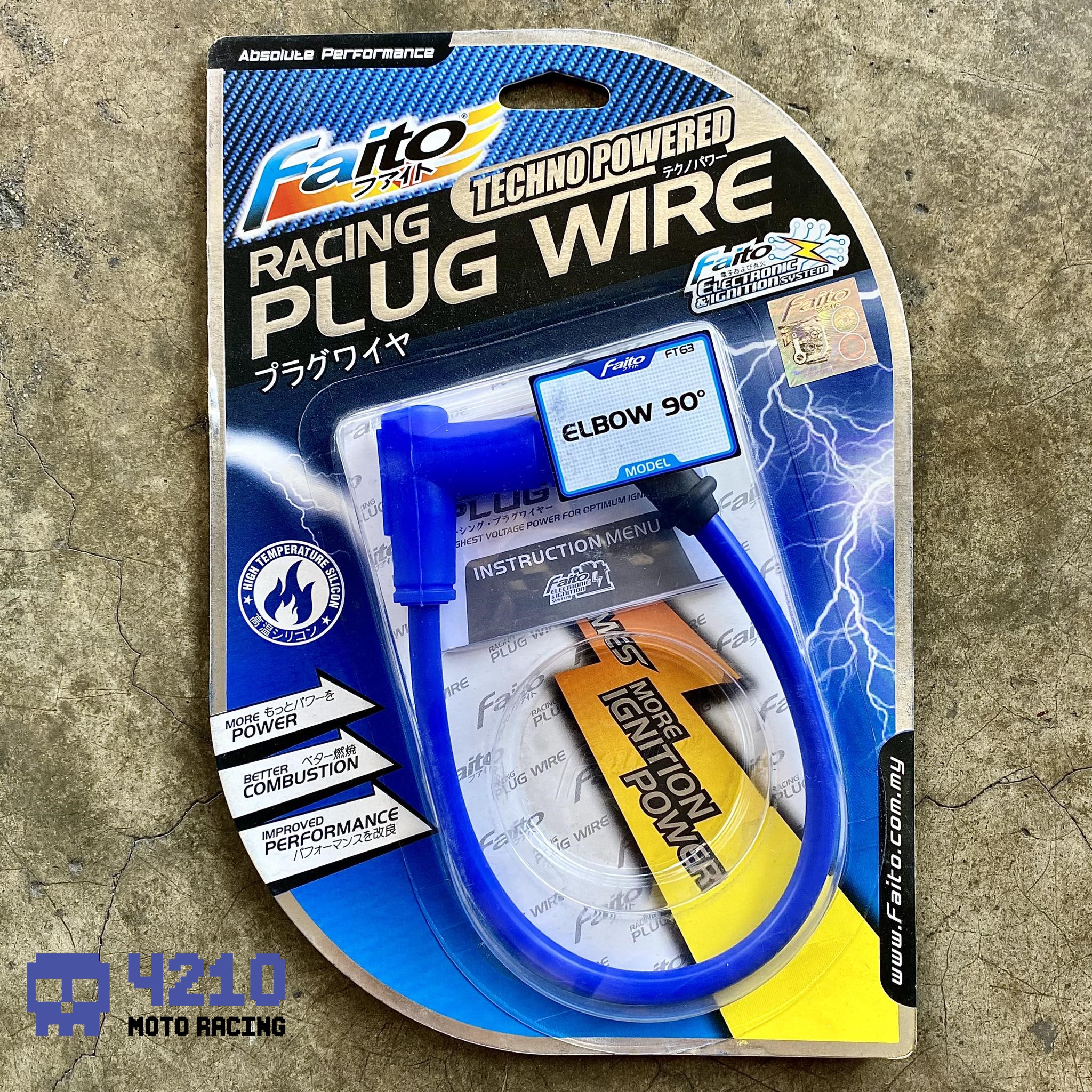 FAITO RACING SPARK PLUG WIRE (ELBOW 90 DEGREE) | Lazada PH