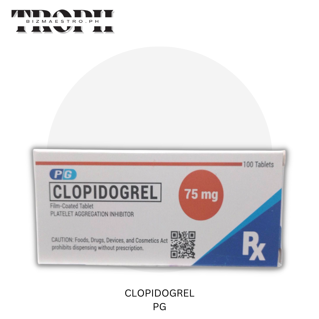 PG (Cl0p!d0gr3l) 75 mg Platelet Aggregation Inhibitor Tablets 100’s ...