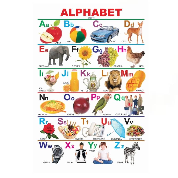 Laminated Alphabet Charts for Kids, Learners and Educators | Lazada PH