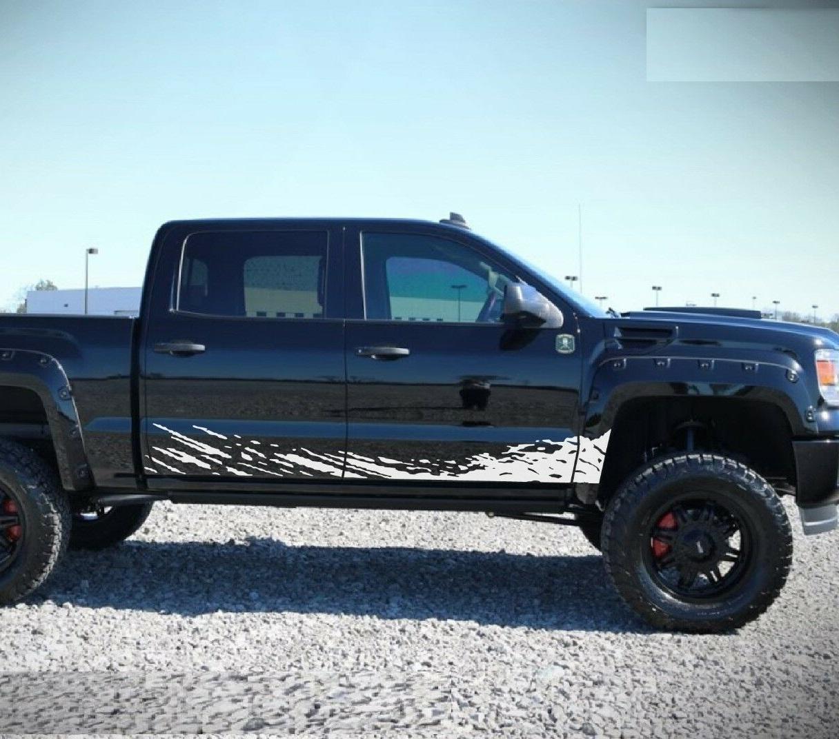 83"x9" 2PCS Car Sticker Bubbles Designs Off-Road Mud Splash Decal ...