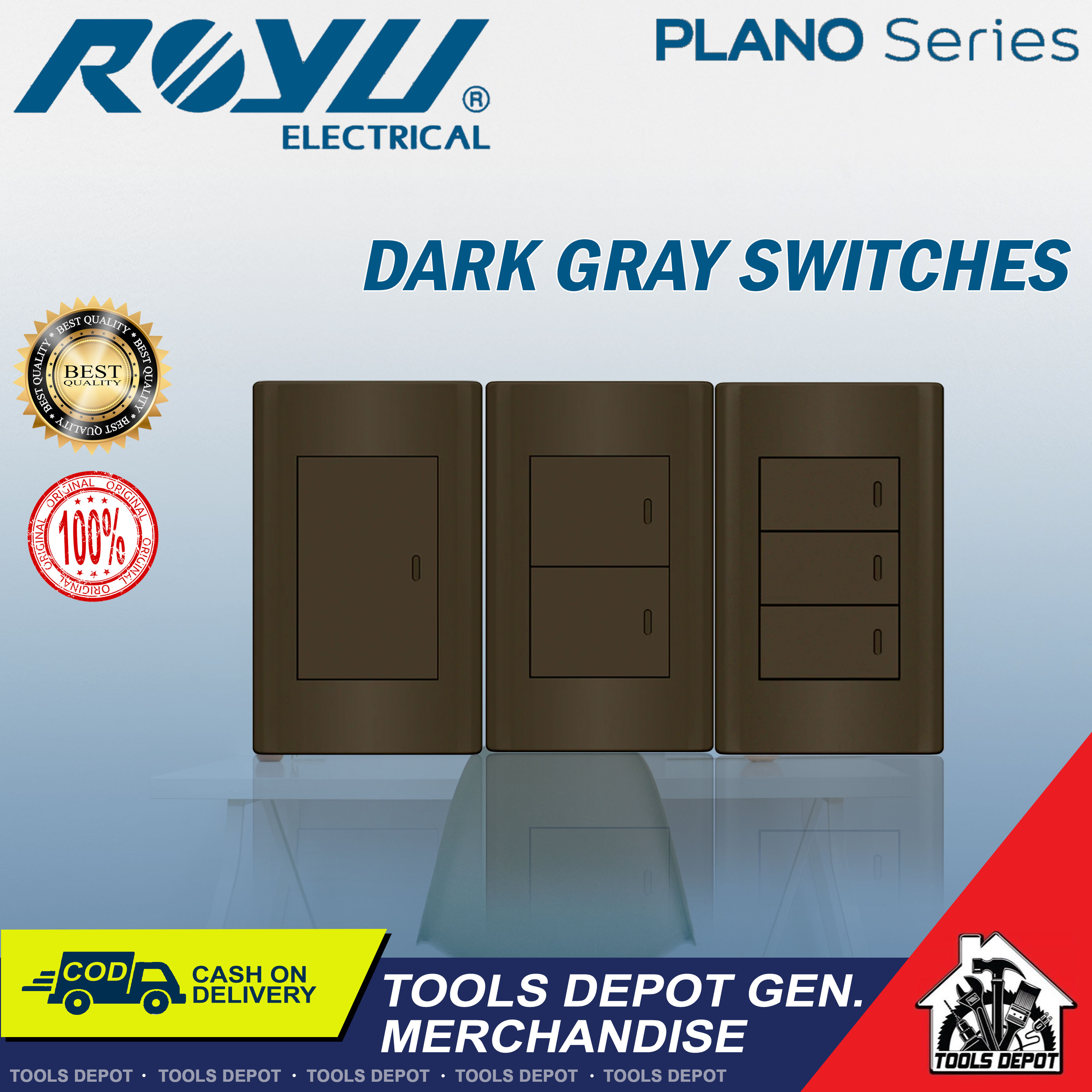 ROYU PLANO SERIES DARK GRAY SWITCHES | Lazada PH