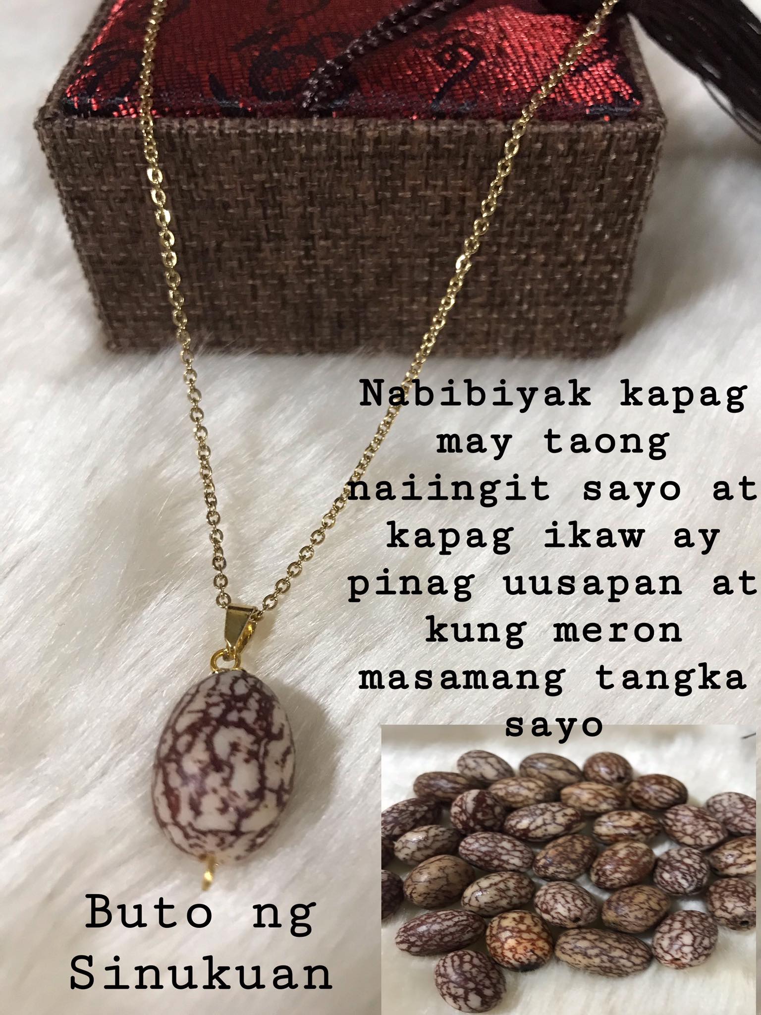 Buto ng Sinukuan Necklace(Blessed and Cleansed) | Lazada PH
