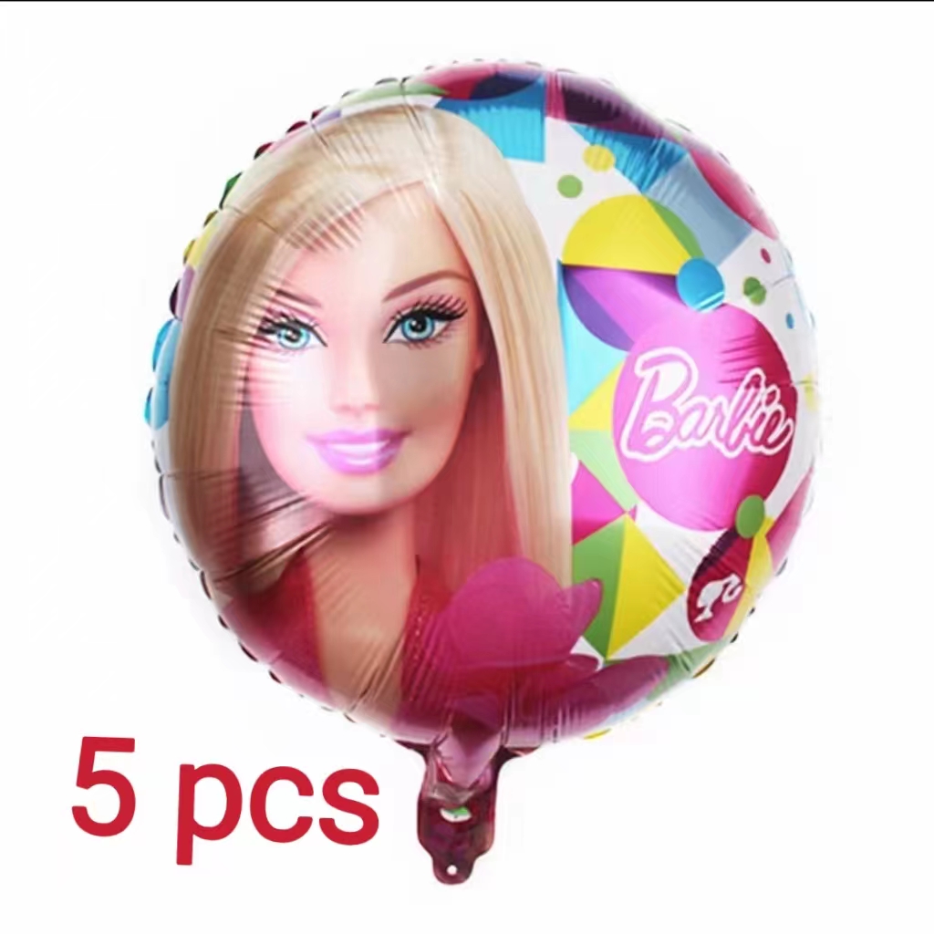 18 inches Round INS style DSN Barbie theme Barbie head happy birthday ...