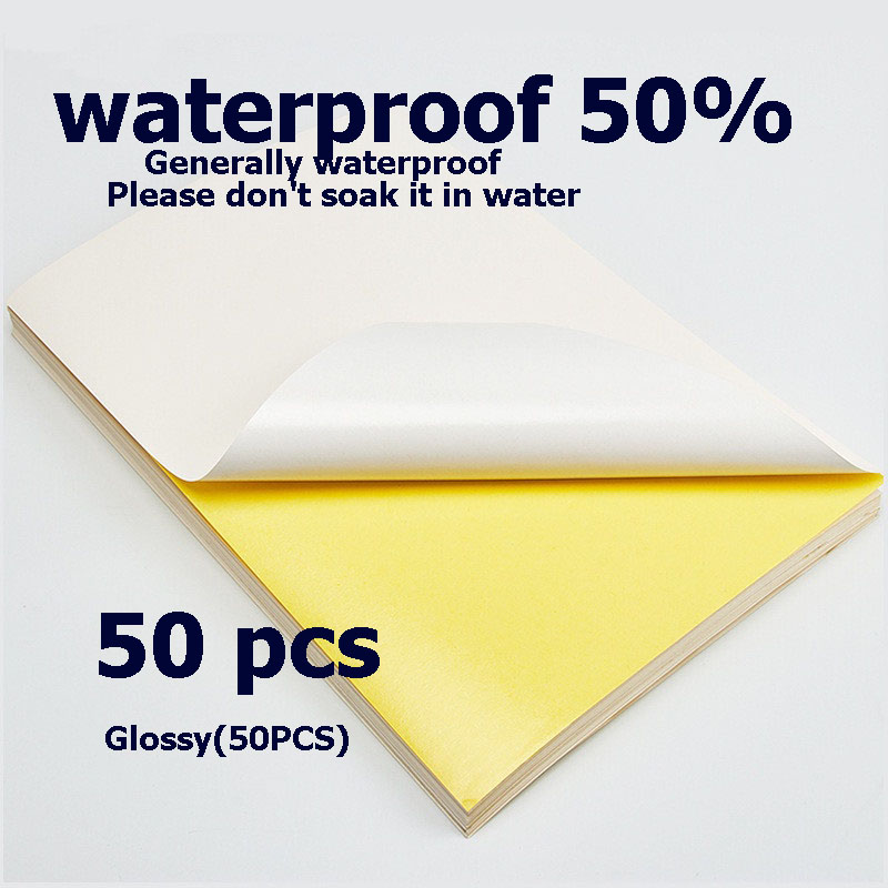 Vinyl Sticker Waterproof A4 Matte / Glossy / Transparent 20Sheets/pack ...