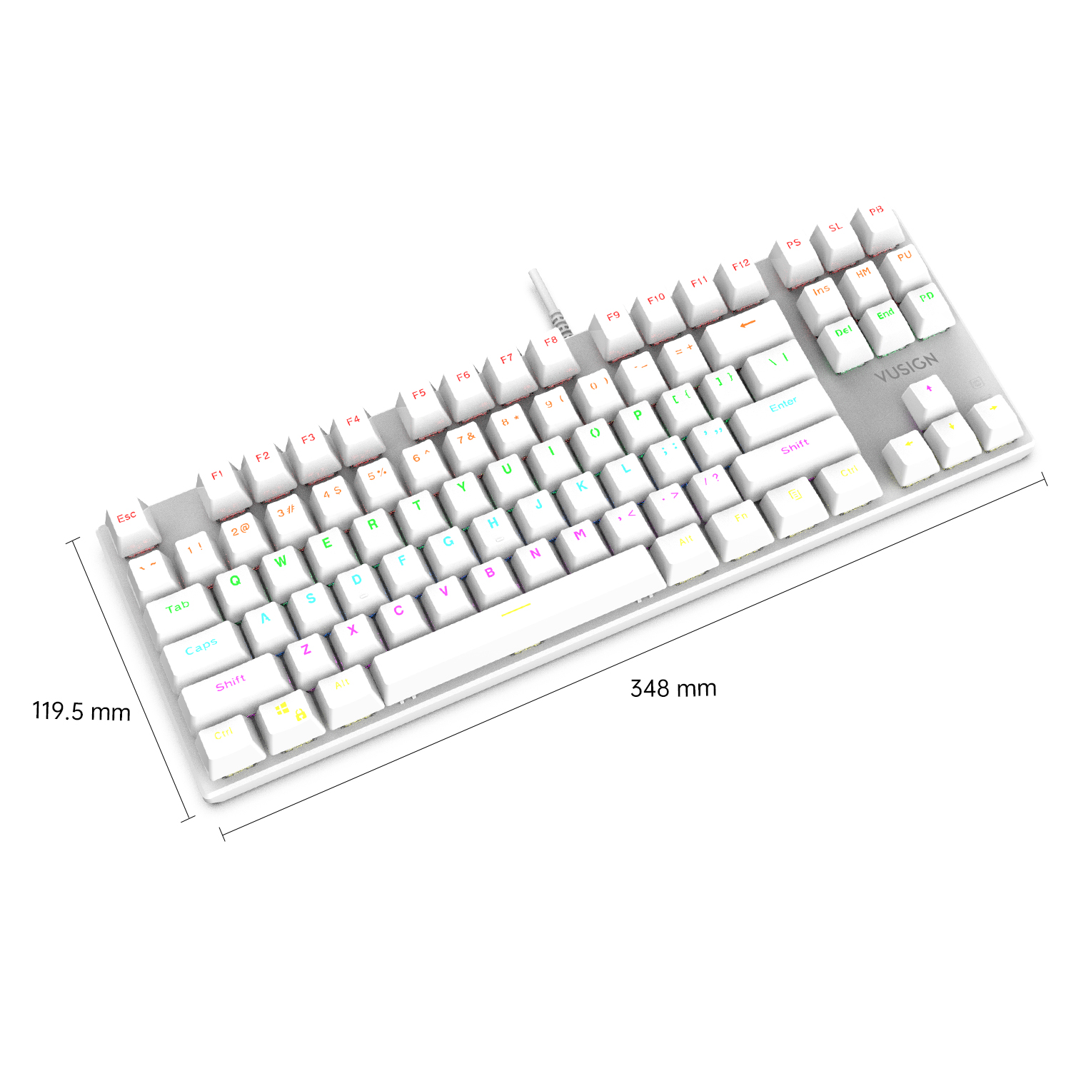 Deli 87 Key Wired Mechanical Keyboard VS788 | Lazada PH
