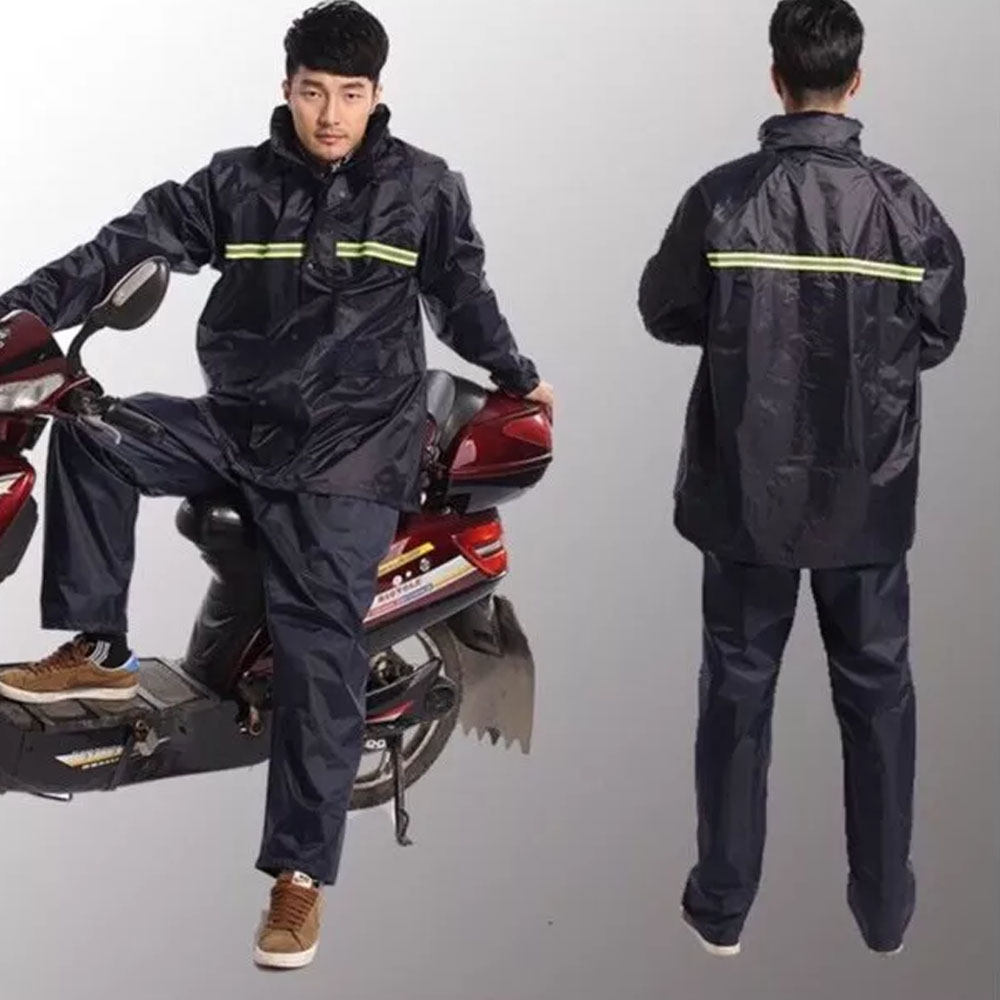 MOTORCYCLE RIDER KAPOTE / RAINCOAT WITH BAG (PVC MADE) 100% WATER PROOF ...