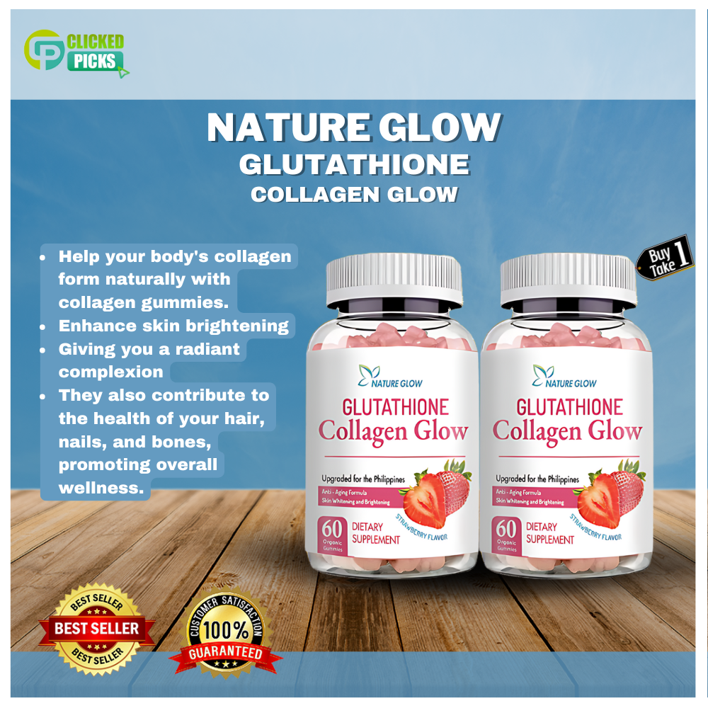BUY 1 TAKE 1 Nature Glow Glutathione Collagen Gummies 100% Original ...