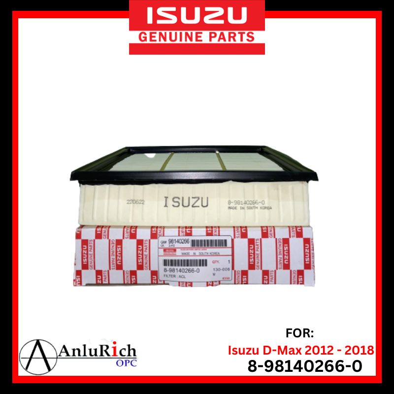 ISUZU Genuine Parts Air Filter for Isuzu D-Max 12-18 Part No: 8 ...