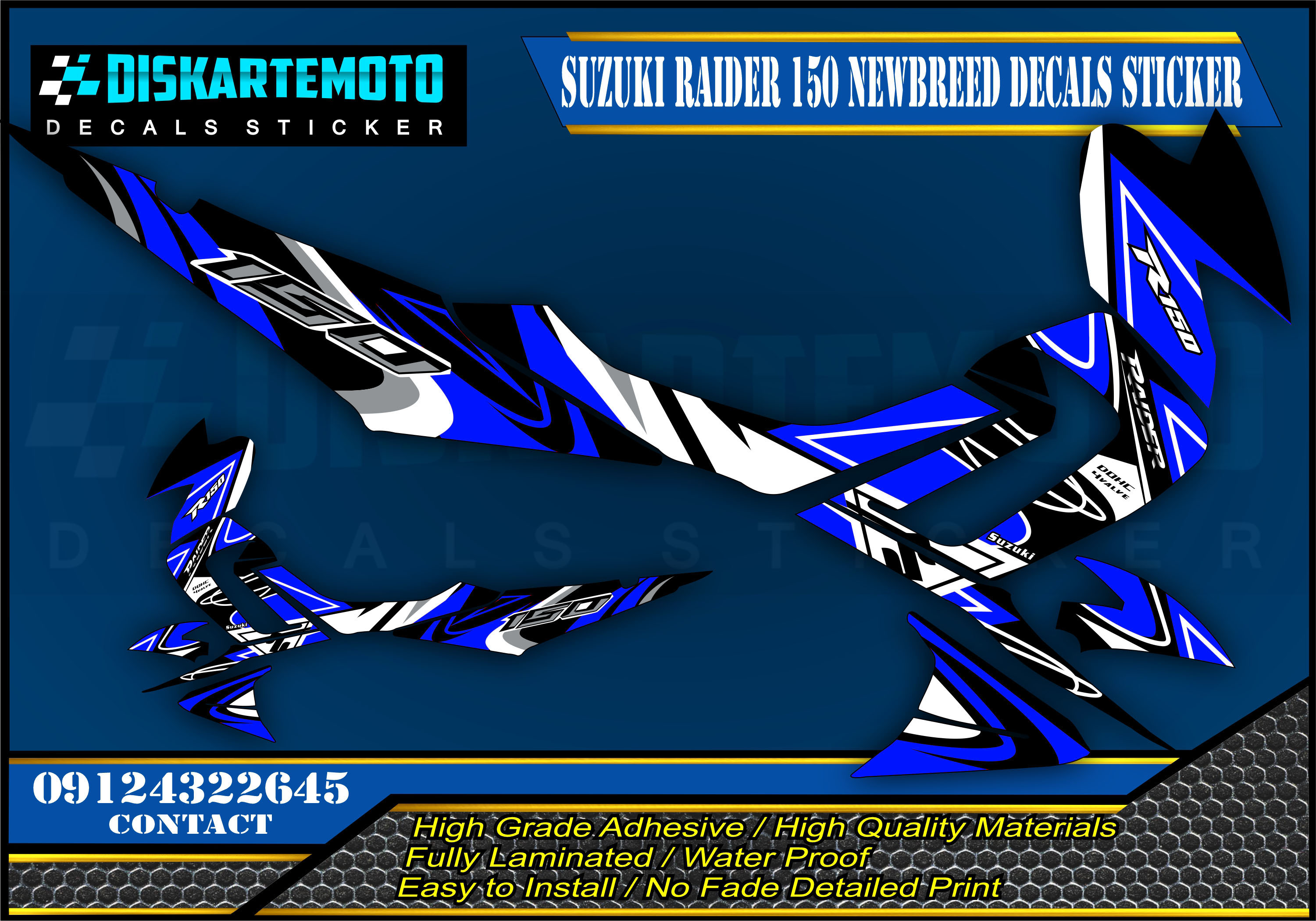 Suzuki Raider 150 Newbreed Decals Sticker | Lazada PH