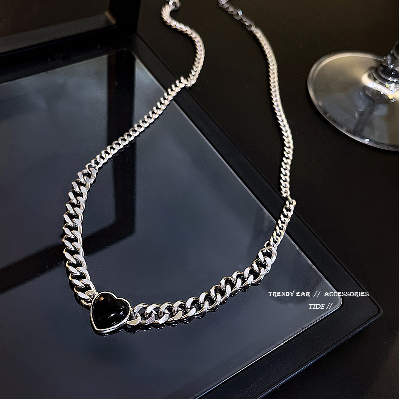 【N&R】New Cool Necklace Korean Style Fashion Ins Style Titanium Steel ...