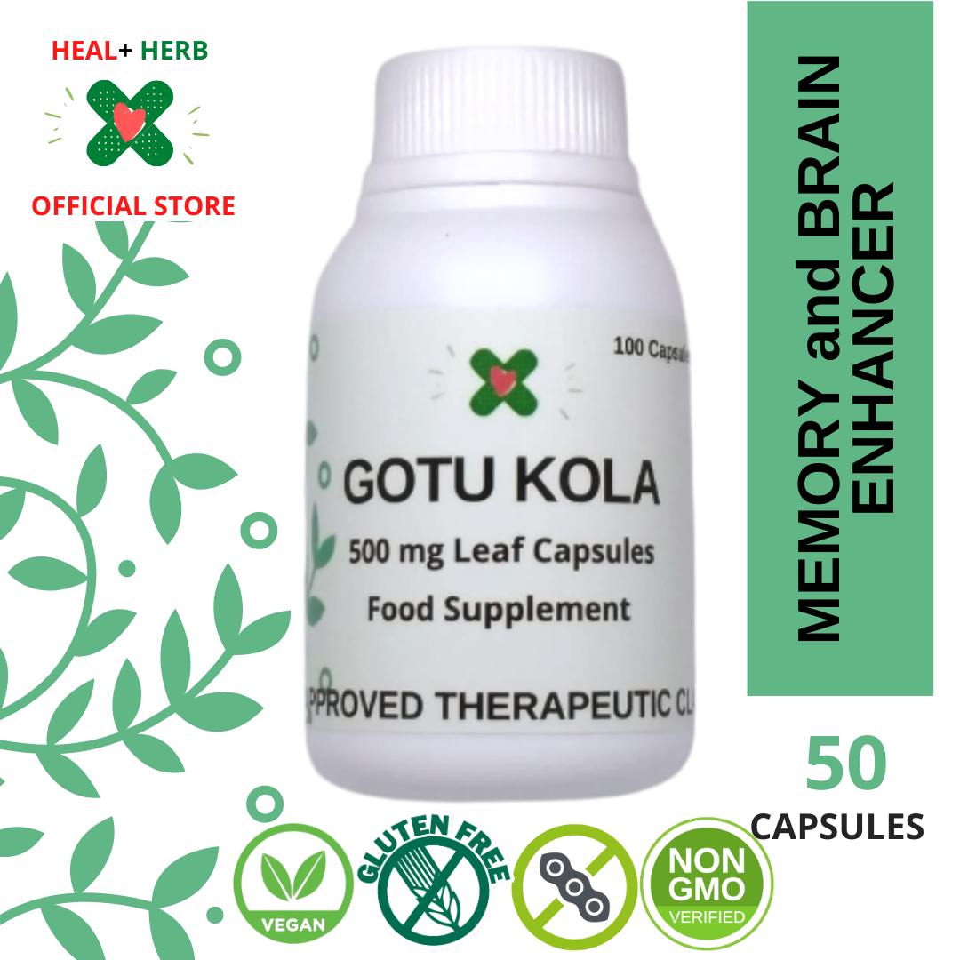 Organic Pure Natural Gotu Kola Capsules 50 Capsules – Antidepressant ...