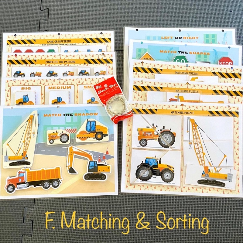 Construction Vehicles Transportation Cars Activity Book | Learning ...
