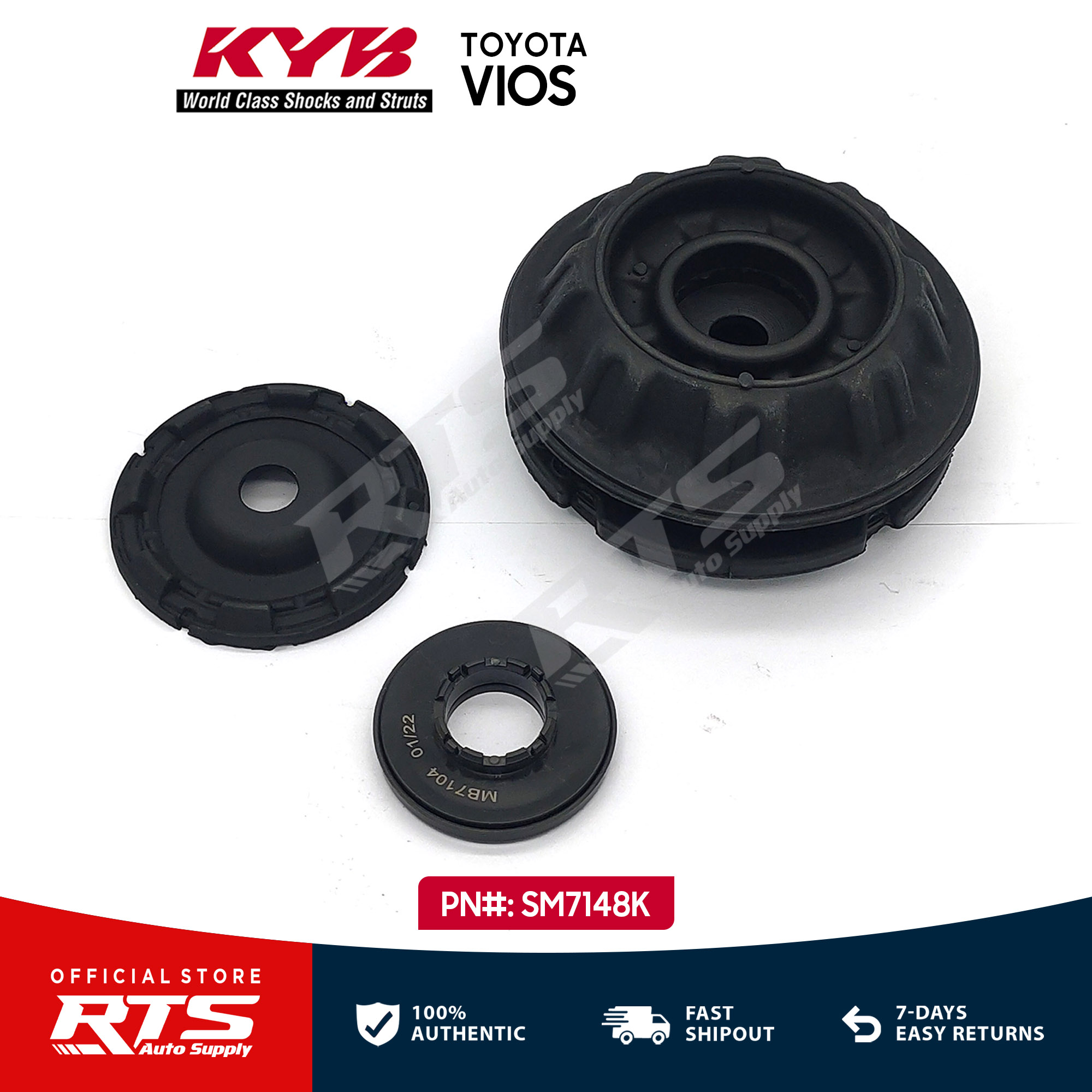 KYB KAYABA Front Shock Mounting Toyota Vios 2013 - 2022 ( SM7148K SM7148 ) | Lazada PH