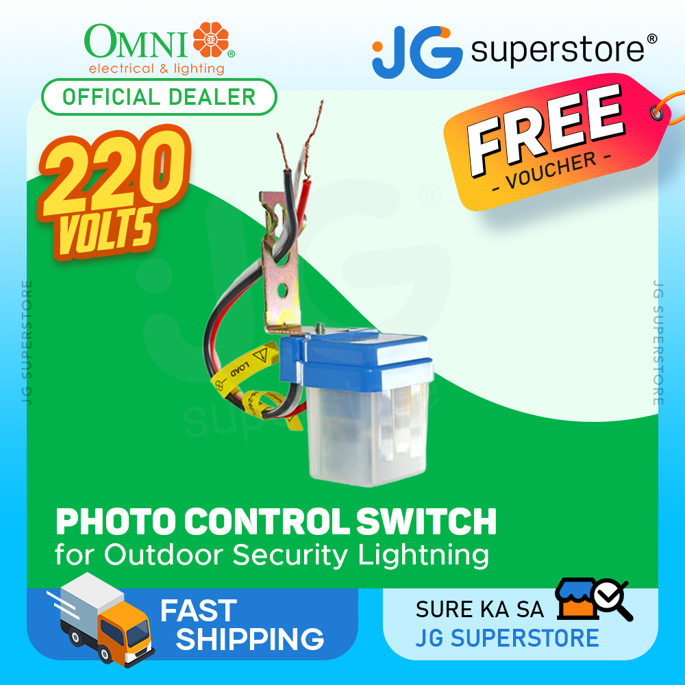 OMNI 6A 220V Photo Control Switch in Blister Pack for Home Electronics ...