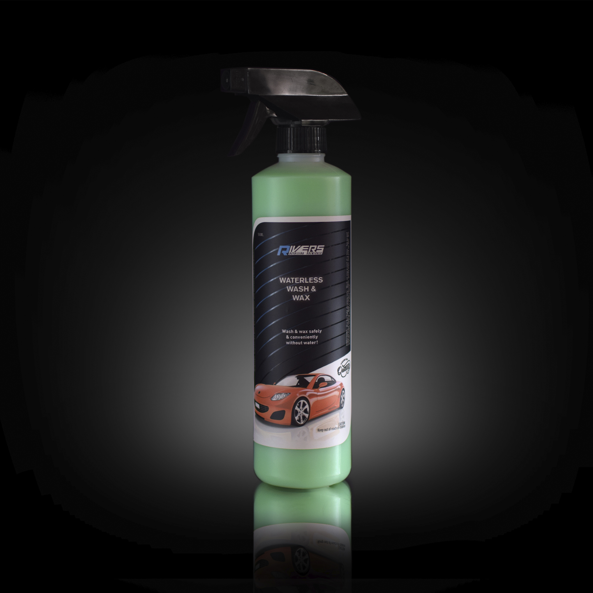 Rivers Waterless, Wash & Wax - W3 / Waterless Car Wash Spray 500ml ...