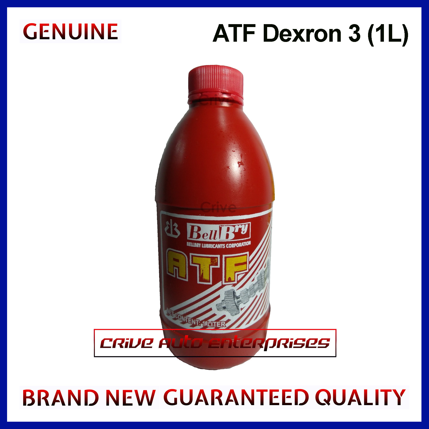 ORIGINAL Bellbry ATF (1 Liter) (Dexron 3) Automatic Transmission Fluid ...