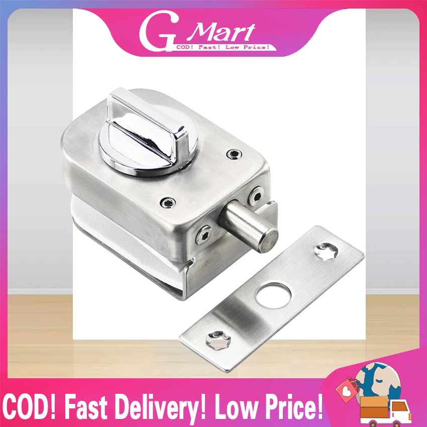 Glass Door Lock Floor Latch Stainless Steel Bolts Ground Lock Anti ...