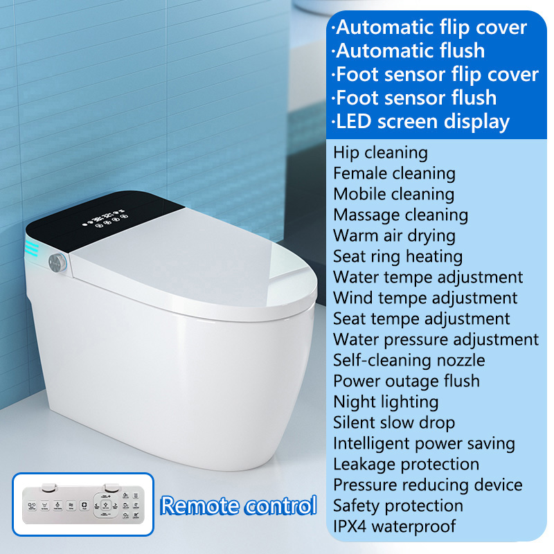 Modern Smart Toilet Bowl Set Full Set With Tank Electric Bidet ...