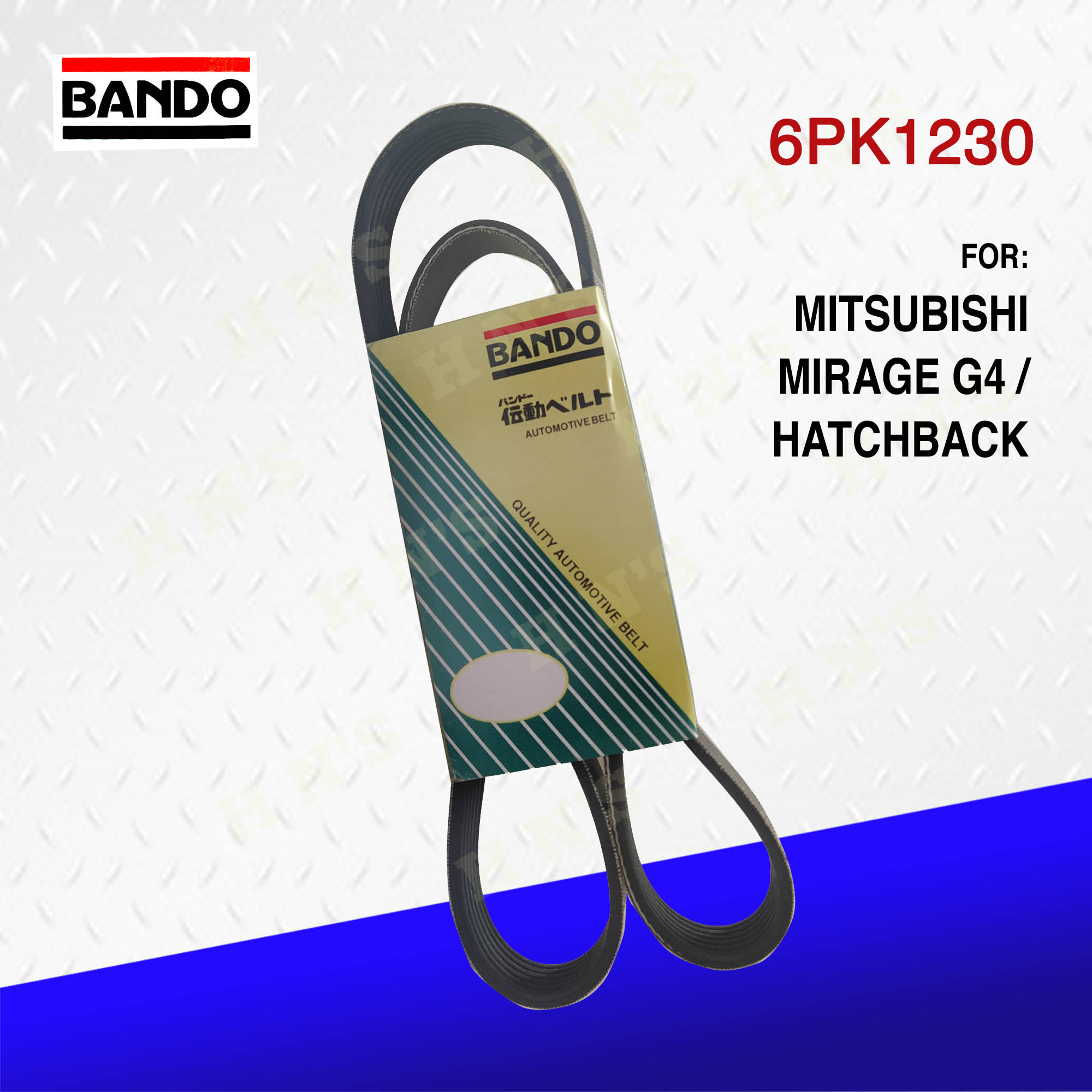Bando Drive Belt 6PK-1230 for Mitsubishi Mirage G4 and Hatchback ...