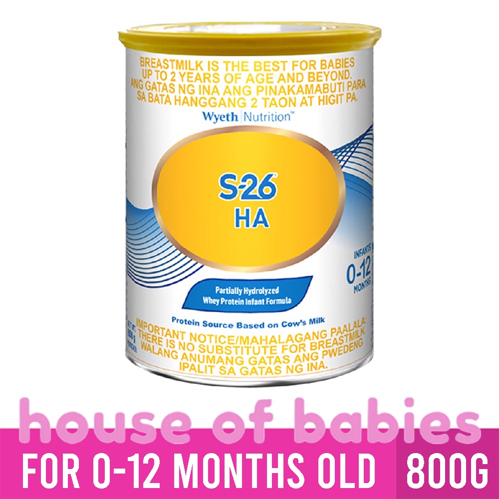 S-26 HA GOLD 800g 0-12 Months Old Partially Hydrolyzed Whey Protein Infant Formula | Lazada PH