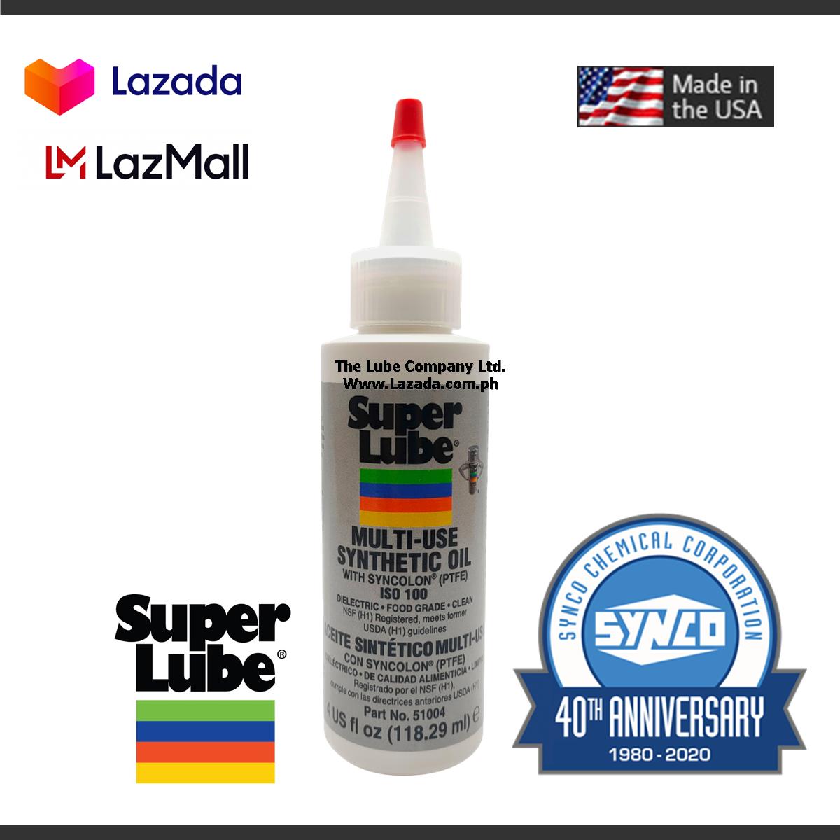 Super Lube Multipurpose Oil 4oz BOTTLE 51004 PTFE OIL VG68 SAE 20 ...