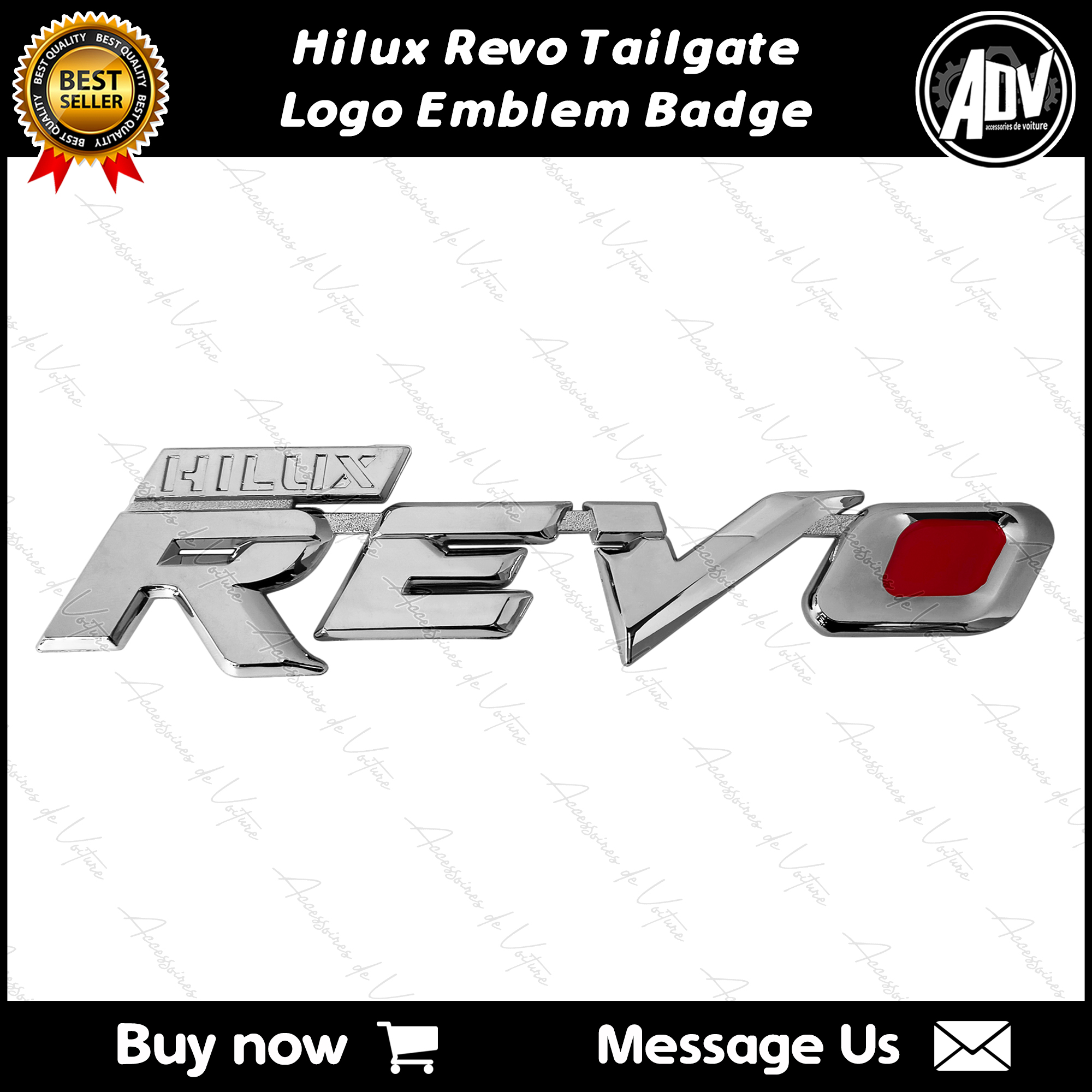 Hilux Revo Tailgate Logo Emblem Badge (Chrome) | Lazada PH