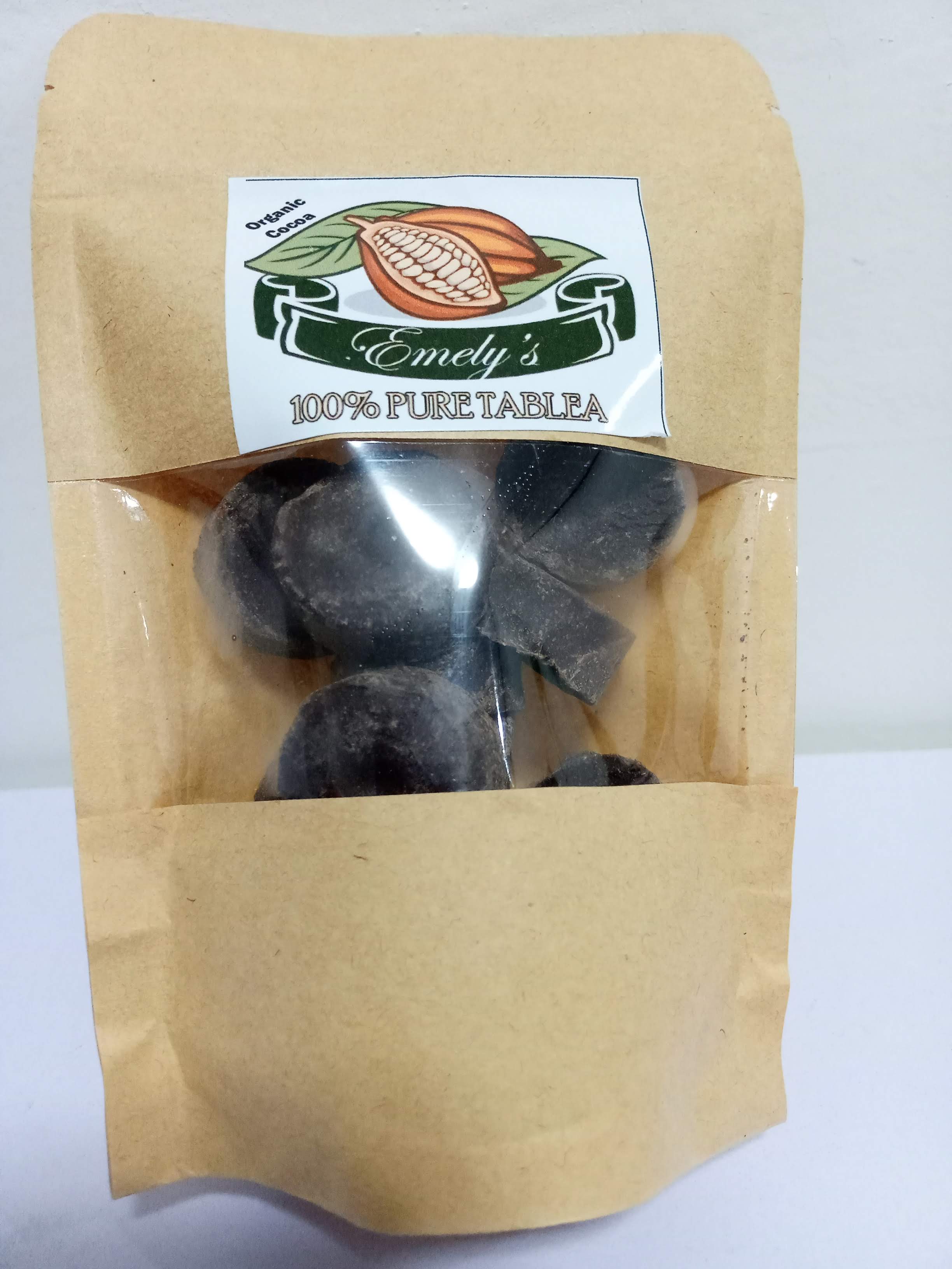 Cacao 100 % Tablea de Cebu No sugar added pure tableya 60 grams pouch ...