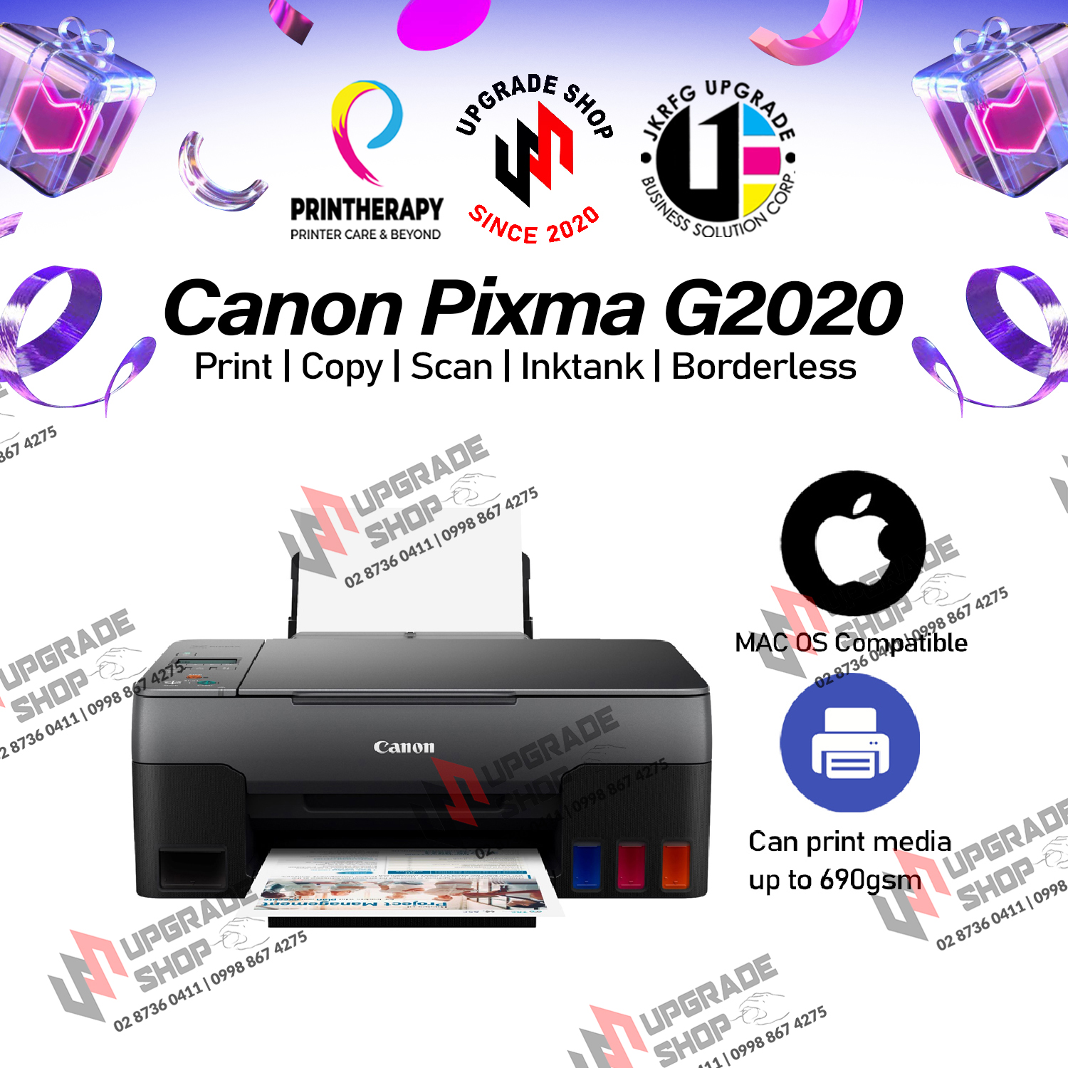 Canon Pixma G2020 Ink Tank All-In-One Printer for High Volume Printing ...