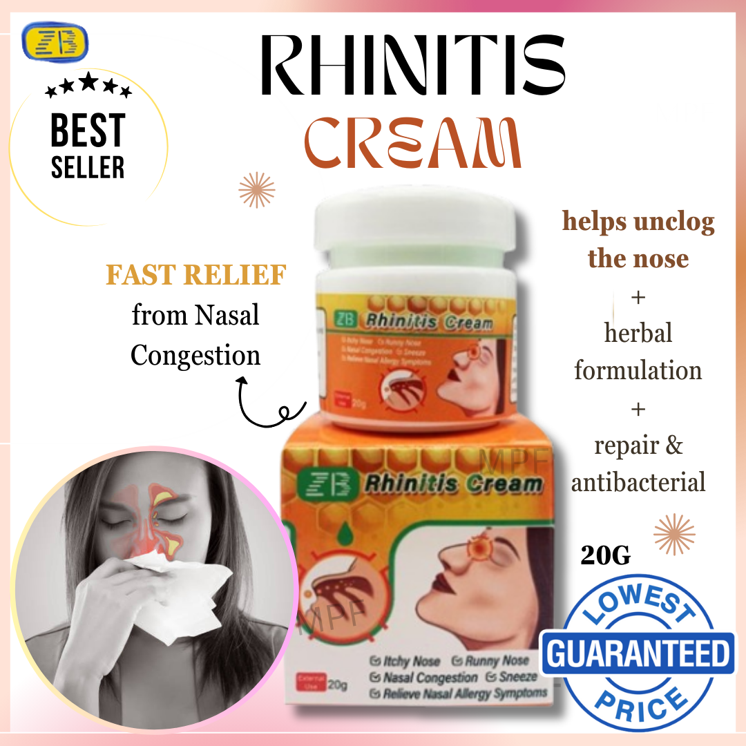ZB Rhinitis Nasal Cream Natural Herbal Powerful Rhinitis Cream Nasal ...