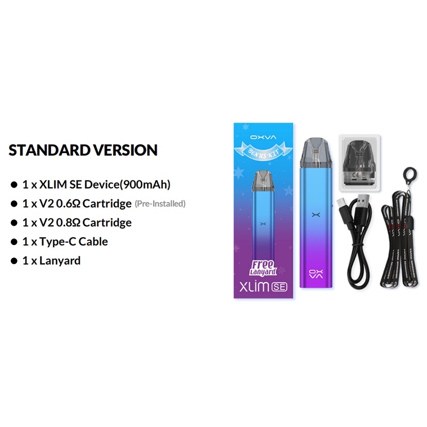 OXVA Xlim SE Bonus Kit | Lazada PH
