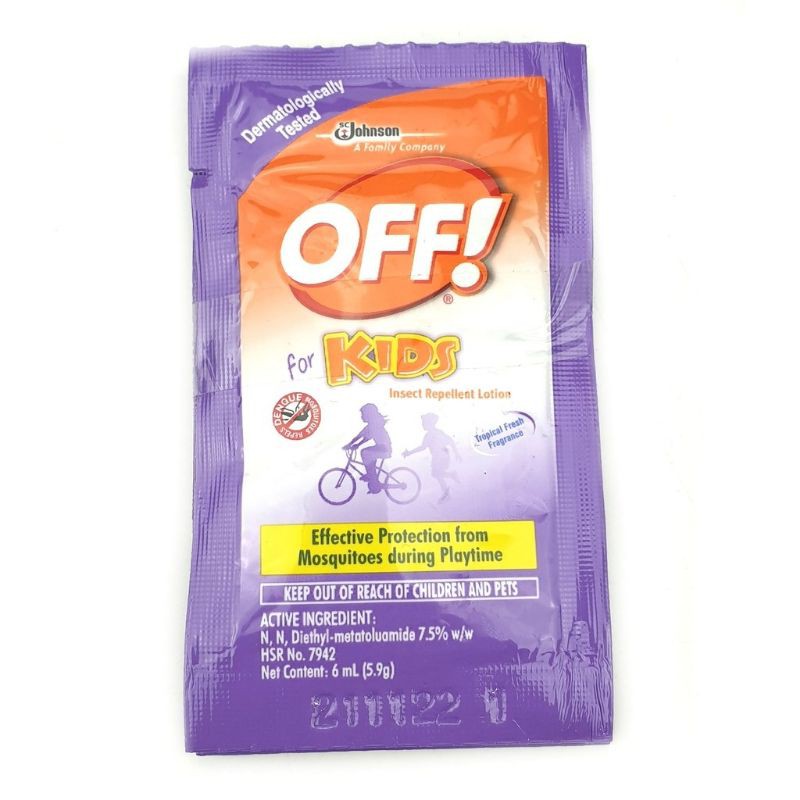 (Original) OFF Lotion Overtime & Kids 6ml 12's & 6's | Lazada PH