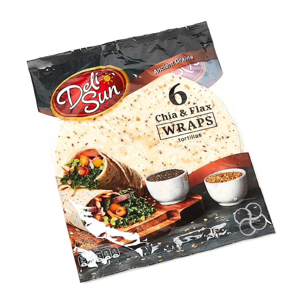 Deli Sun Chia & Flax Tortilla Wraps 6s 360g | Lazada PH